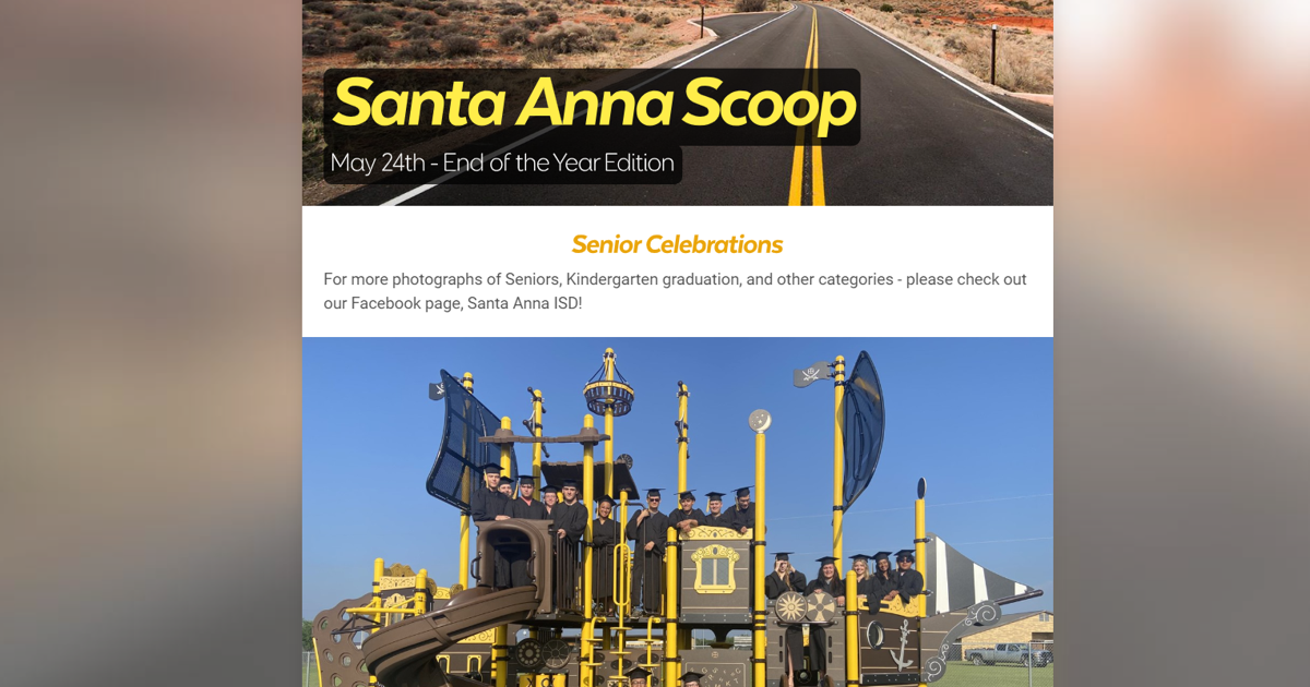 Santa Anna Isd Scoop Newsletter Final 2024 Edition News