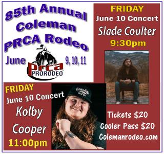 COLEMAN PRCA RODEO | Calendar | colemantoday.com