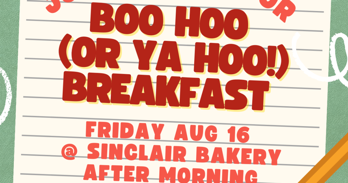 PCC to Host Boo Hoo Breakfast After School Drop Off Friday at Sinclair ...