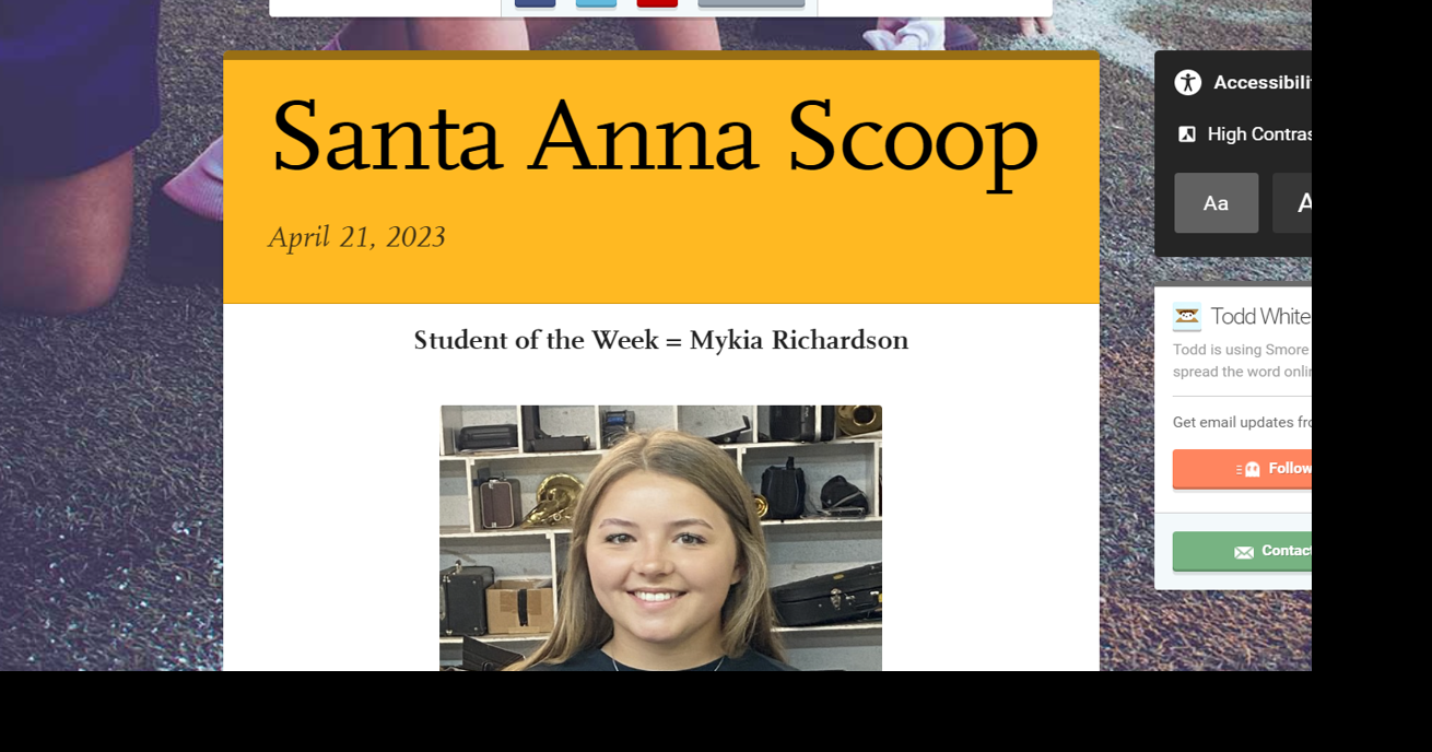 Santa Anna ISD Scoop Newsletter for April 21, 2023 | News ...