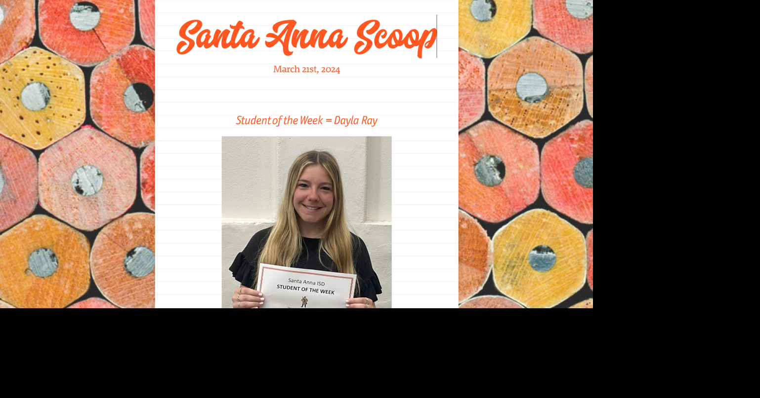 Santa Anna ISD Scoop Newsletter | News | colemantoday.com