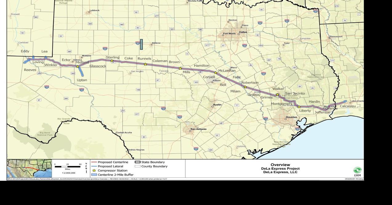 DeLa Express Project Pipeline Route and Facilities Open House June 25 ...
