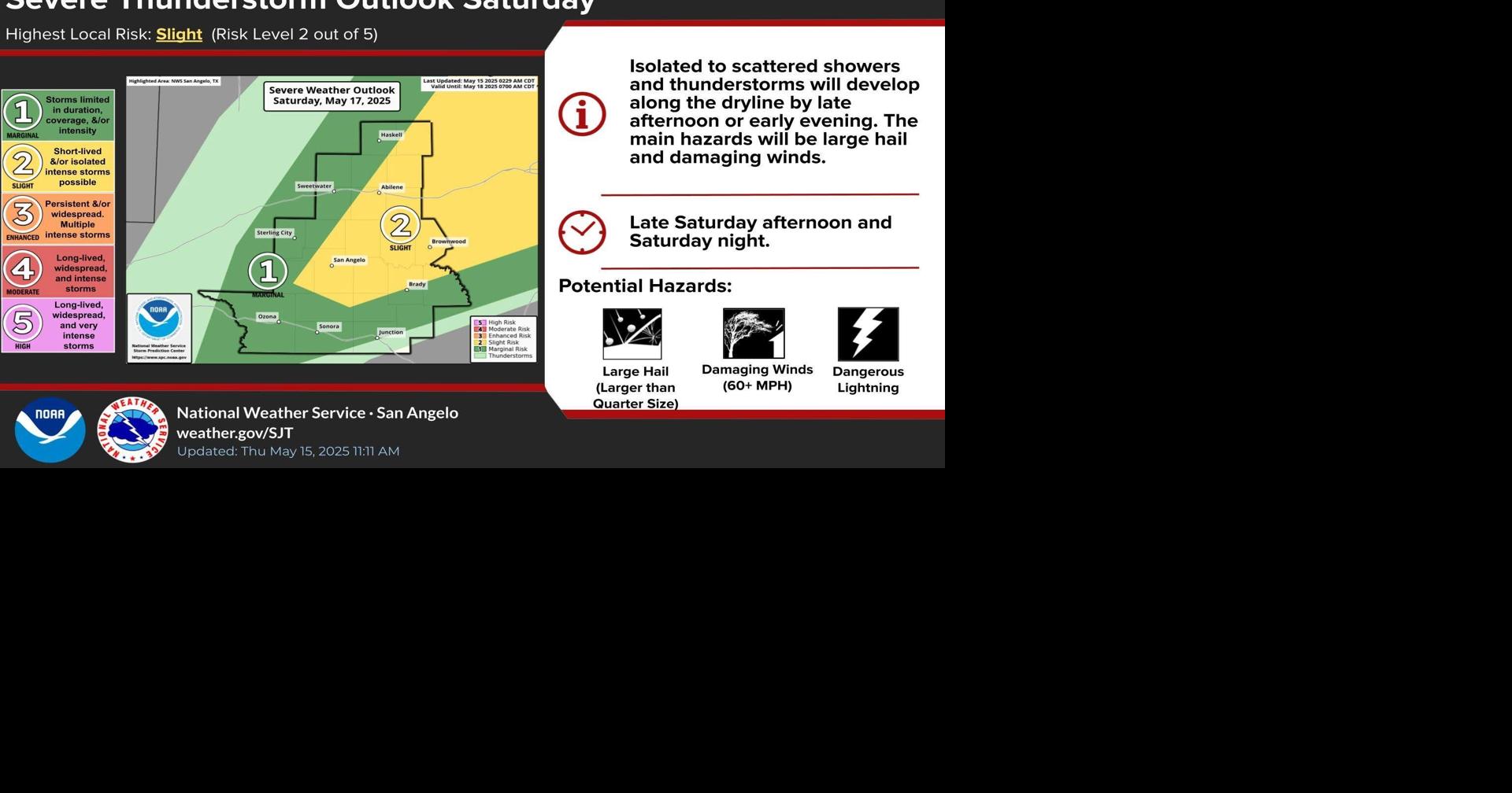US National Weather Service Forecasts Possible Isolated Thunderstorms ...