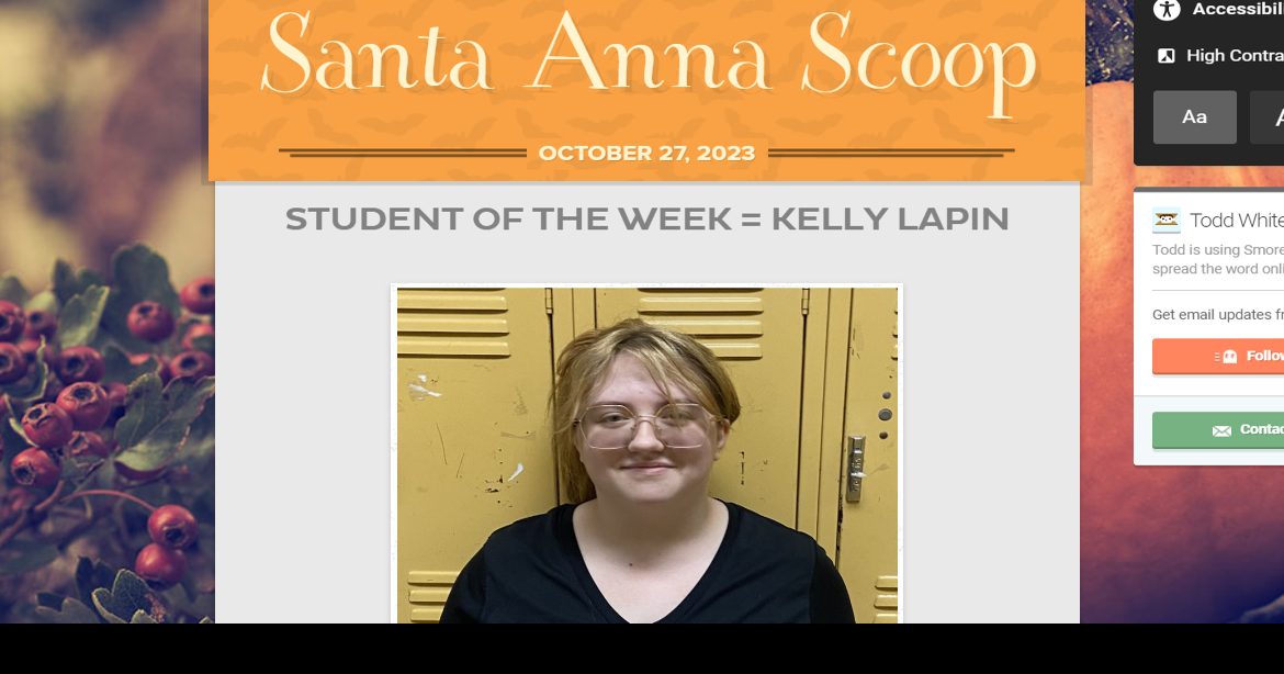 Santa Anna ISD Scoop Newsletter for October 27th | News | colemantoday.com