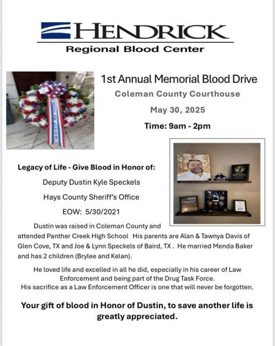 Hendrick to Host 1st Annual Memorial Blood Drive at Court House ...