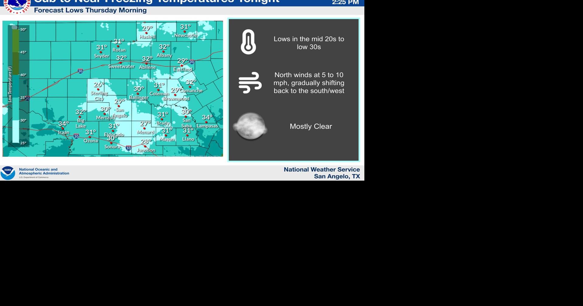 Sub to Near Freezing Temperatures Tonight | Weather | colemantoday.com