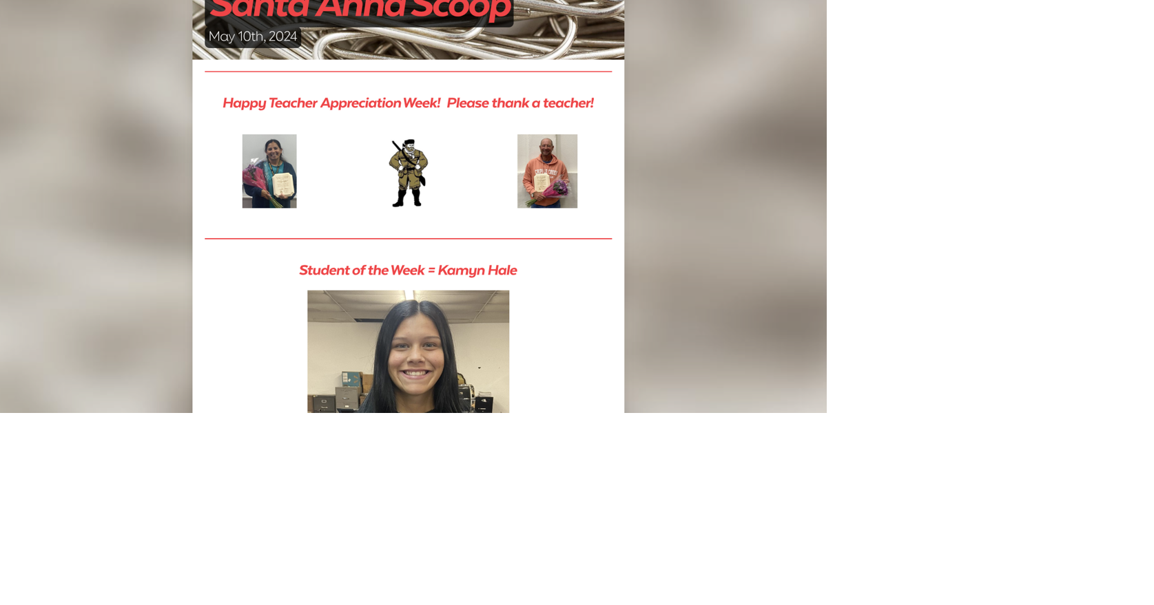 Santa Anna ISD Scoop Newsletter | News | colemantoday.com