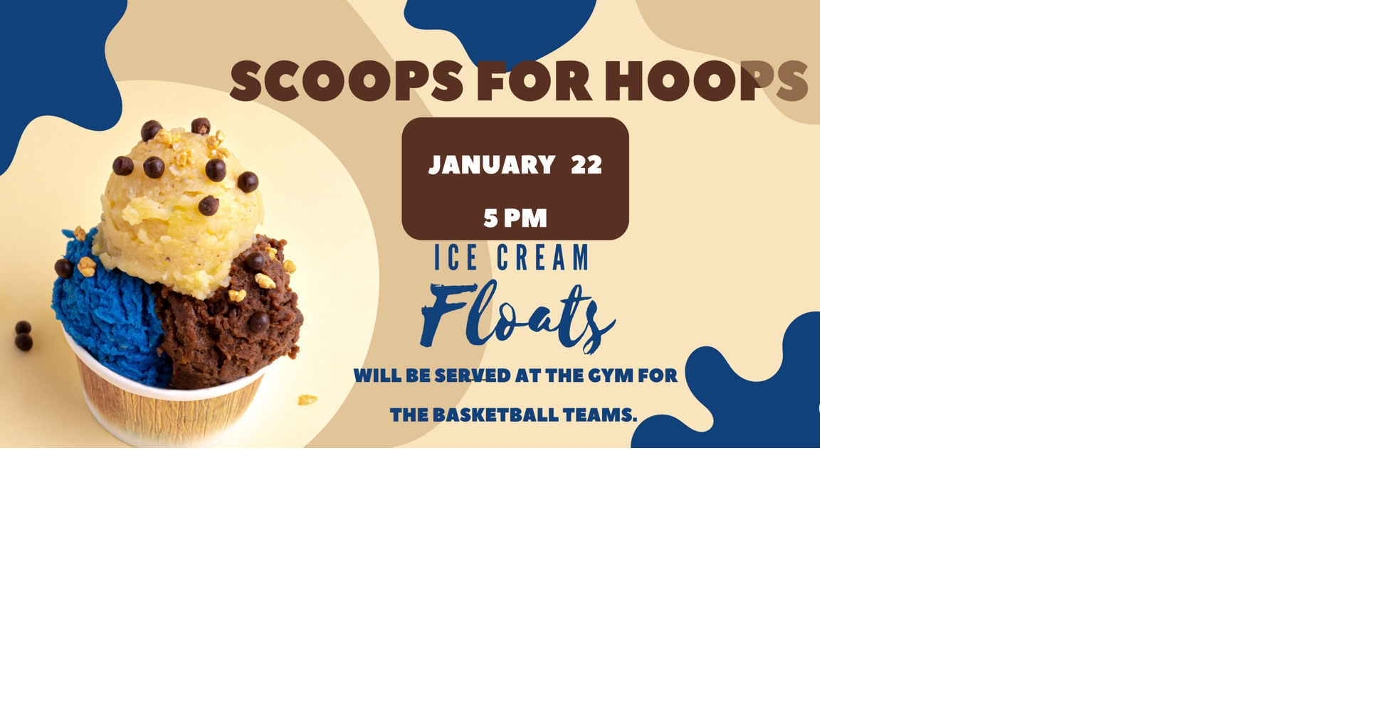 Scoops for Hoops Rescheduled for MONDAY, Jan. 22nd | Sports ...