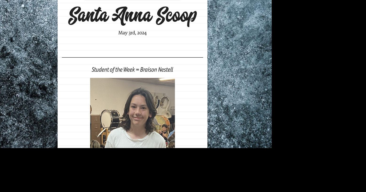 Santa Anna ISD Scoop Newsletter | News | colemantoday.com