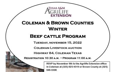 Winter Beef Cattle Program November 15th | Business | colemantoday.com
