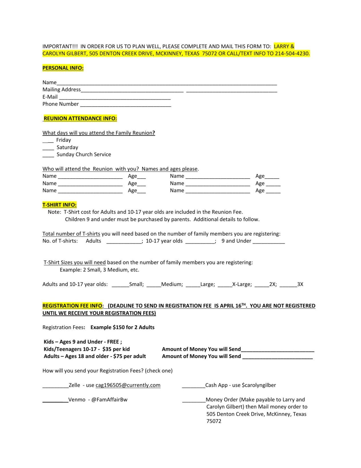 Registration Form Clements Reunion.pdf | | colemantoday.com