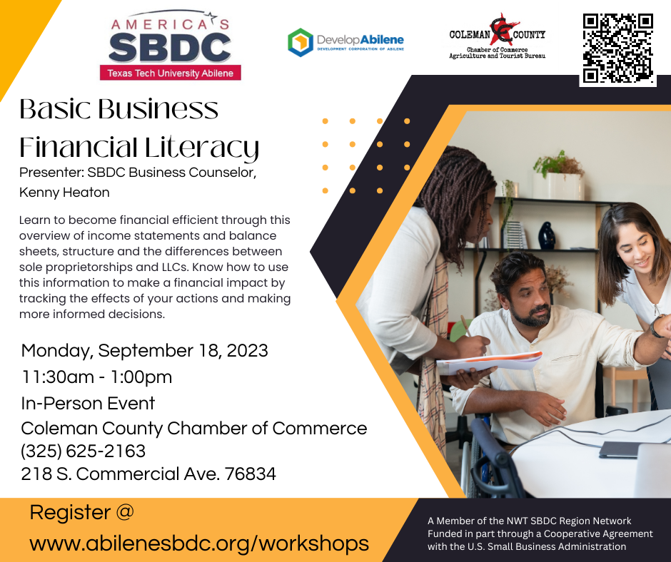 Basic Business Financial Literacy | Calendar | colemantoday.com