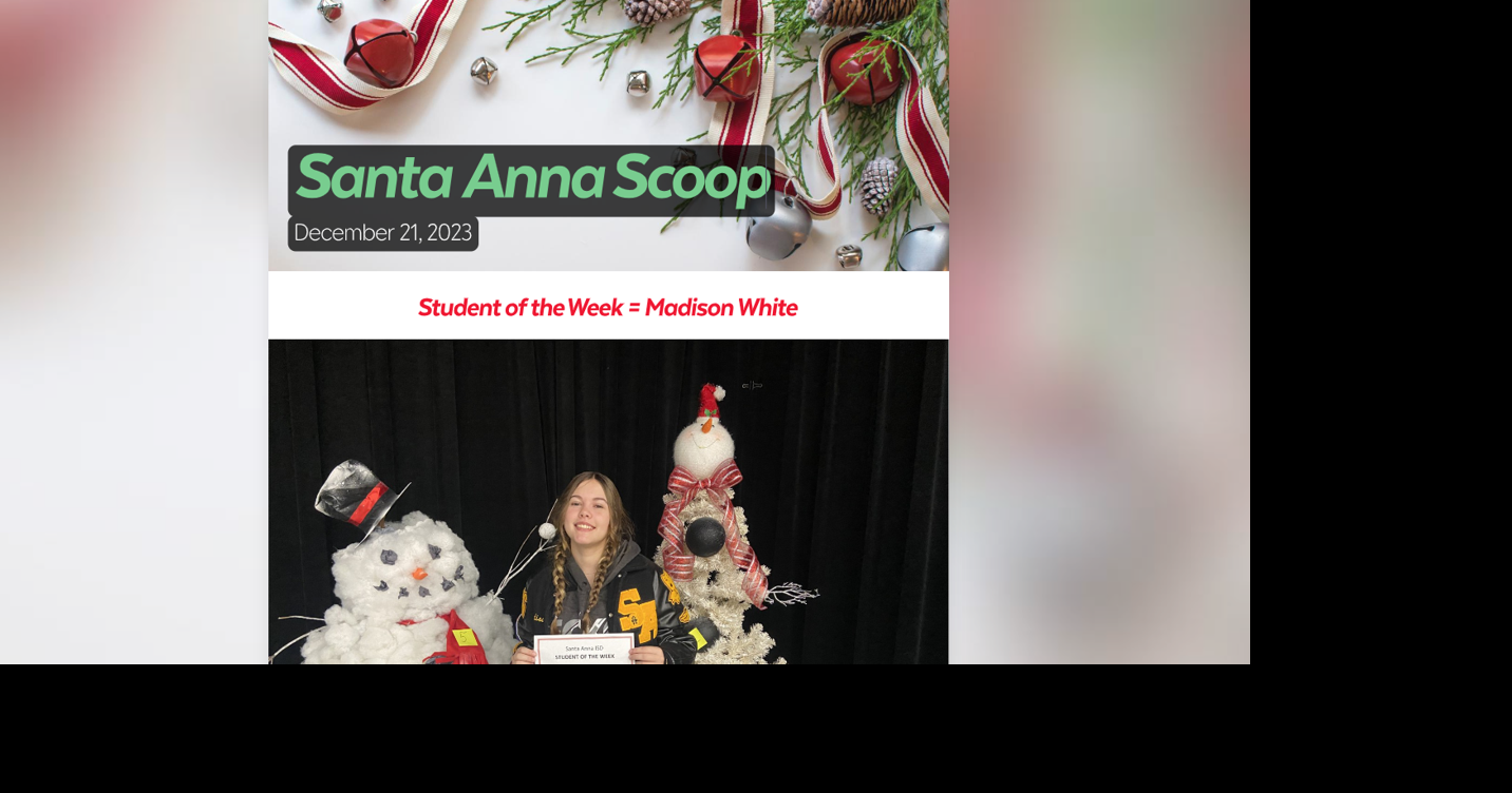 Santa Anna ISD Scoop Newsletter for Dec. 21st | News | colemantoday.com