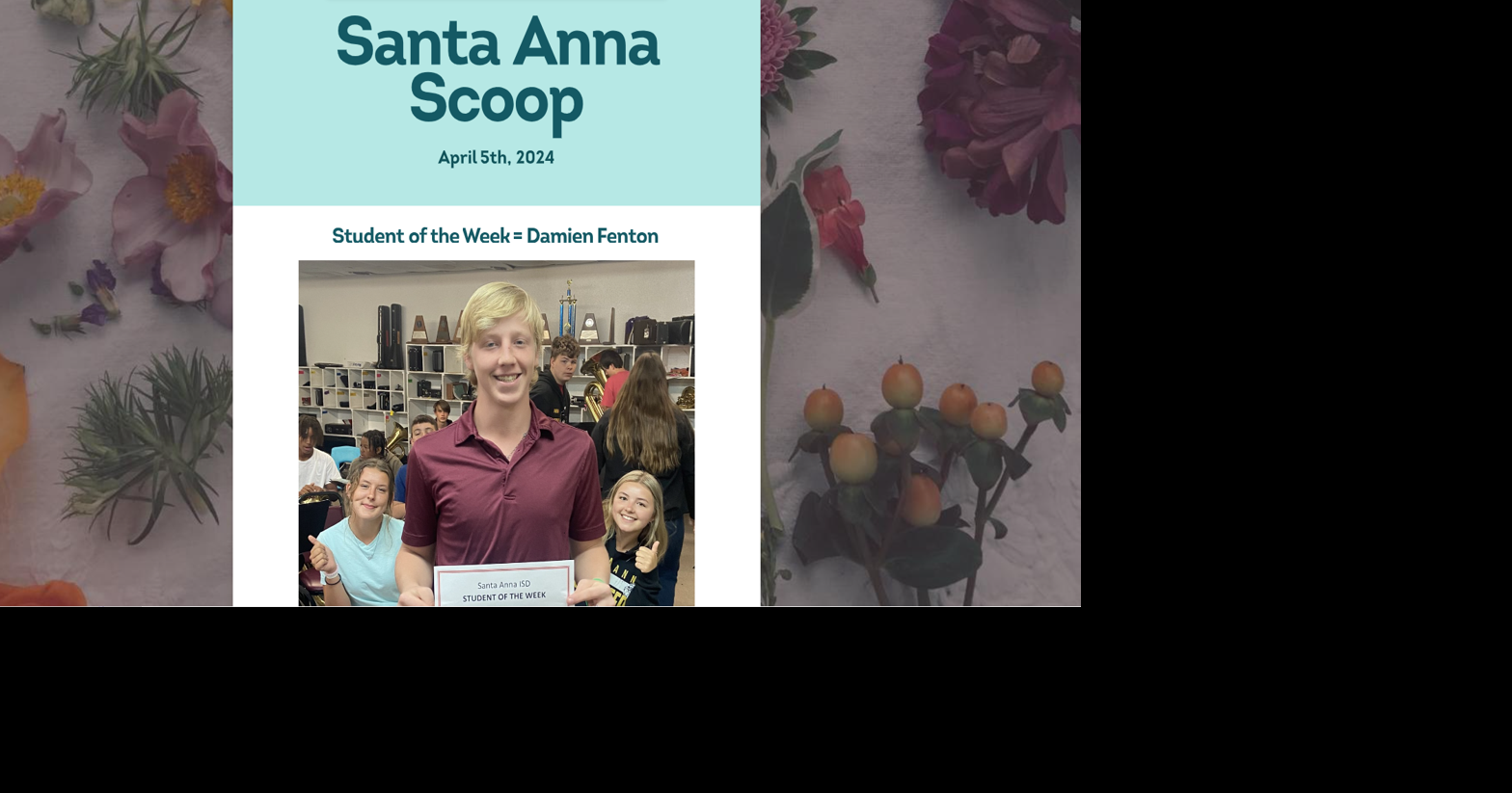 Santa Anna ISD Scoop Newsletter | News | colemantoday.com