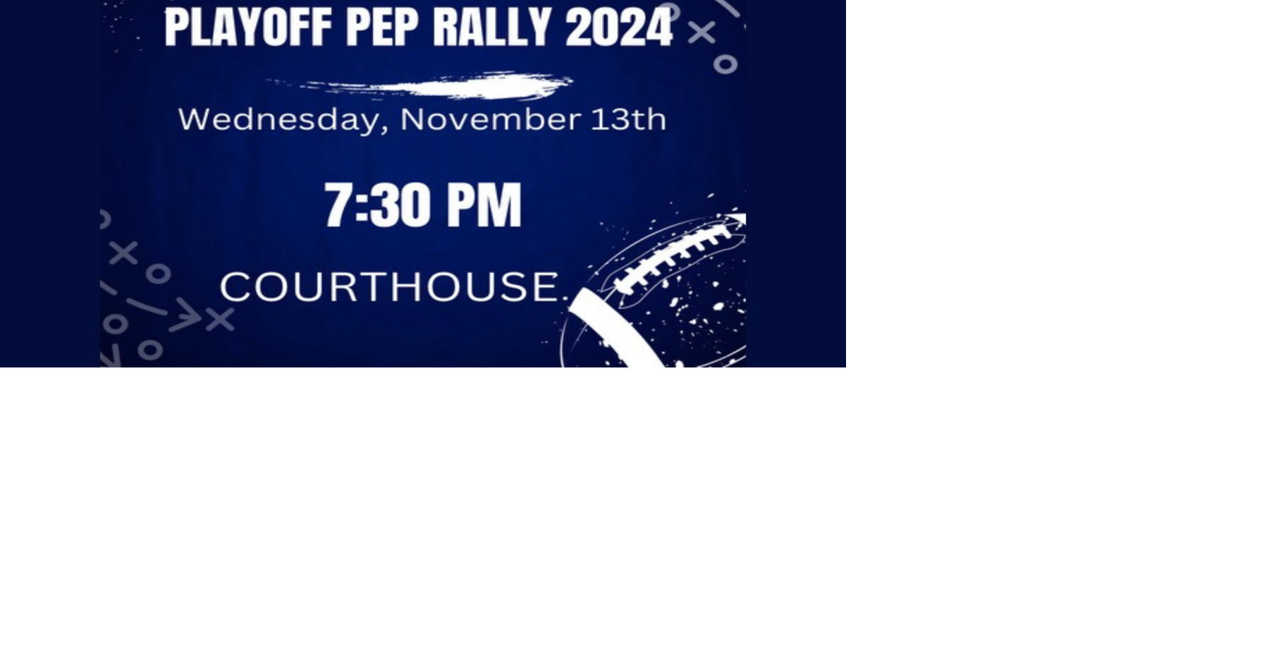 Bi-District Playoff Game Brings Activities Throughout Week - Pep Rally ...
