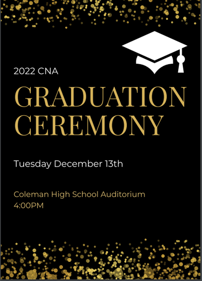 CNA 2022 Graduation Ceremony Tuesday | News | colemantoday.com
