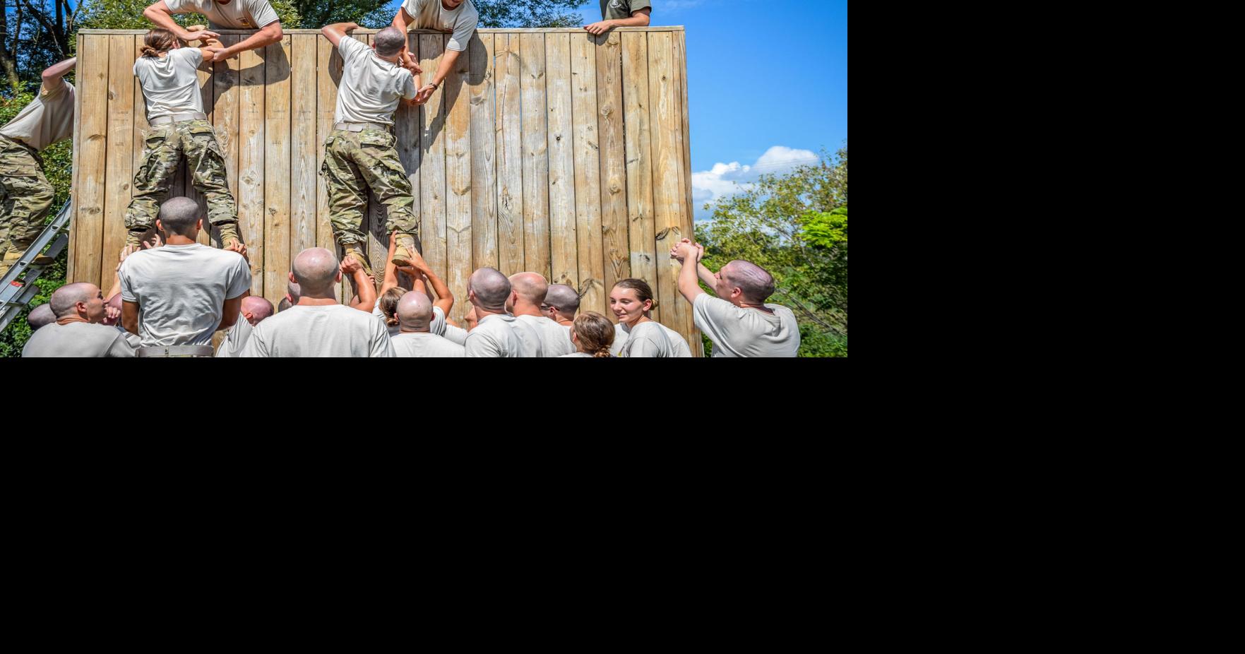 New and returning Corps of Cadets members parade the Drillfield | News ...