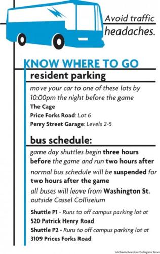 Game Day Parking and Bus Info | Virginia Tech | collegiatetimes.com