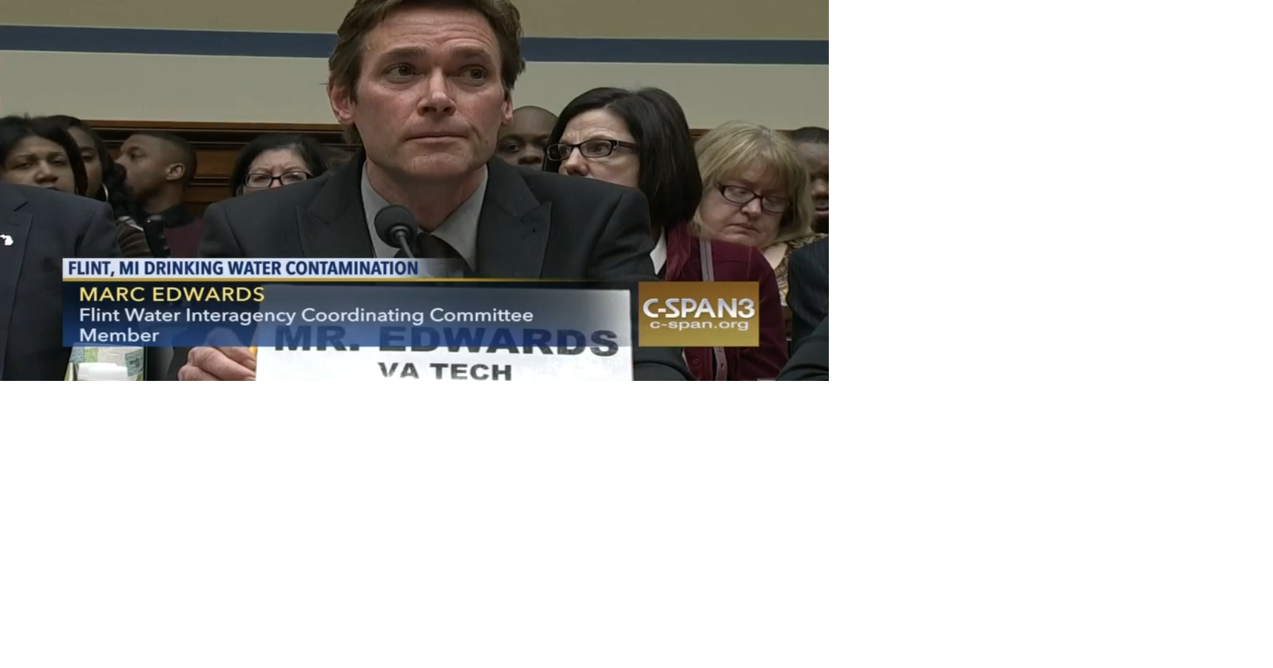 Marc Edwards testifies before Congress on the Flint water crisis | News ...