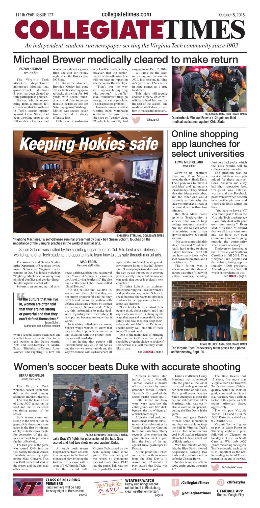 October 6, 2015 | | collegiatetimes.com