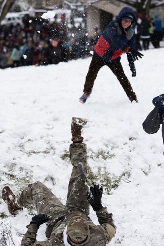 Cadets vs. Civilians Snowball Fight | News | collegiatetimes.com