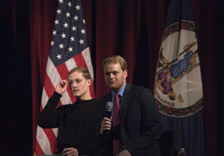 Gallery: Tim Kaine and Chris Hurst lead community discussion on national gun violence issues ...