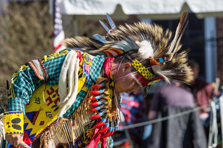 Native Americans from the Monacan Indian Nation showcase their music to ...