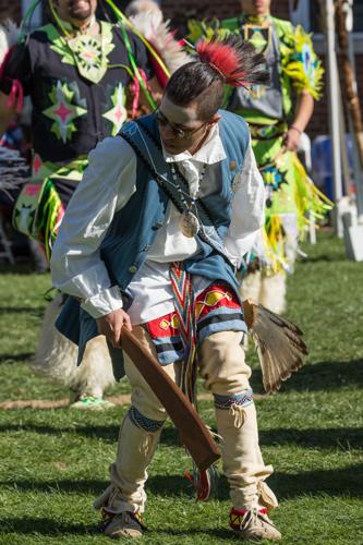 Native Americans from the Monacan Indian Nation showcase their music to ...
