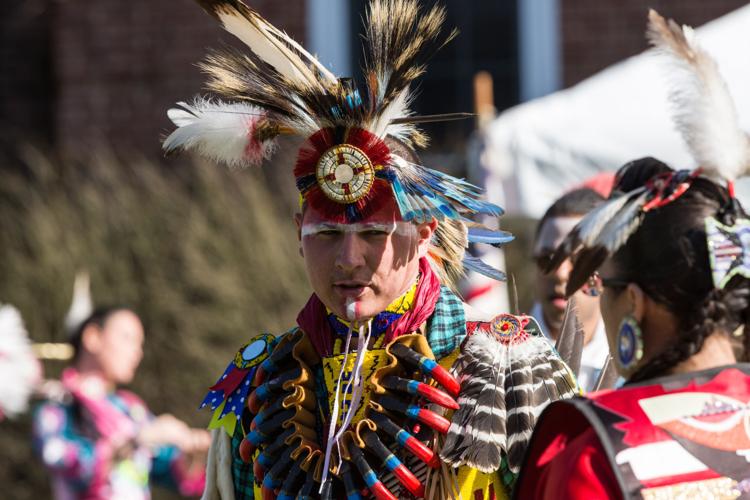 Native Americans from the Monacan Indian Nation showcase their music to ...