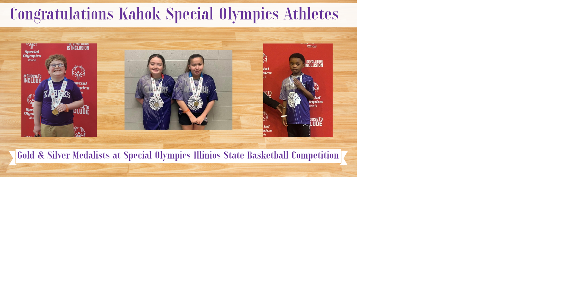 Kahok Special Olympics Athletes Earn Gold & Silver Medals at State ...