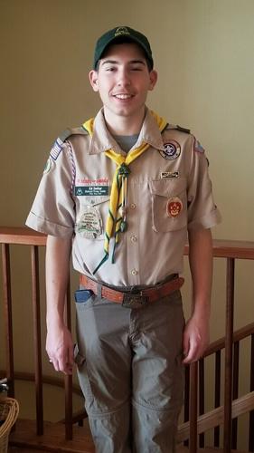 Collinsville Scout Edward Seiter/Scouts BSA Troop 98 Complete Flag Pole ...