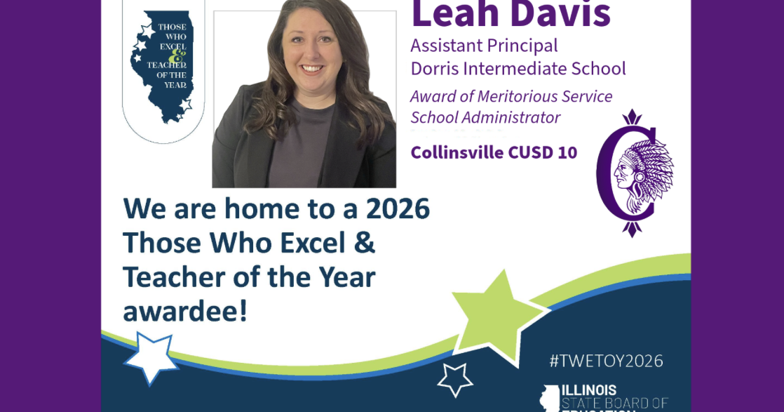 DIS Assistant Principal Leah Davis is 2026 ISBE Those Who Excel/Teacher ...