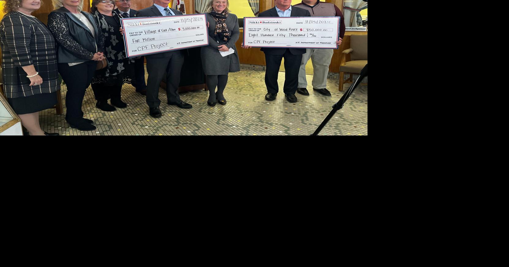 Budzinski Presents $5.8 Million in Federal Funding for Metro East Water ...