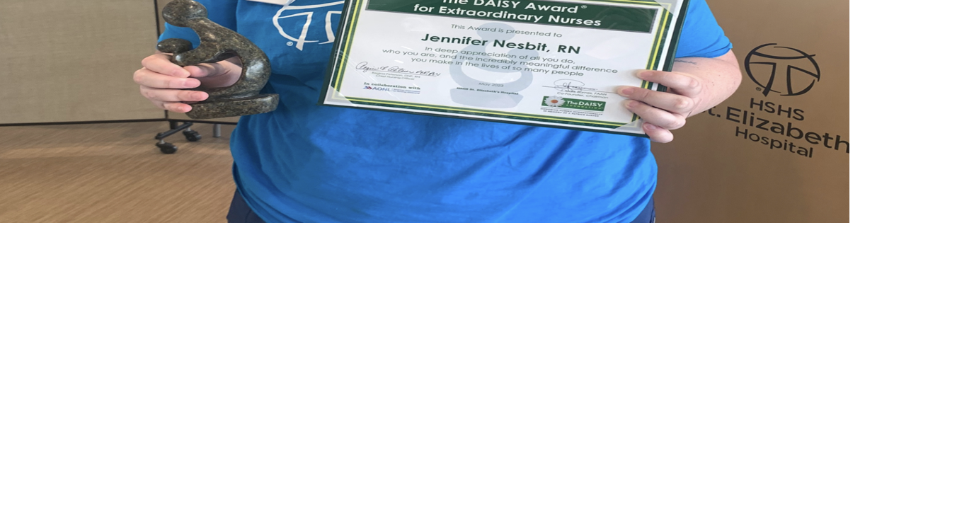 HSHS St. Elizabeth's Honors Jennifer Nesbit, RN, With Extraordinary ...