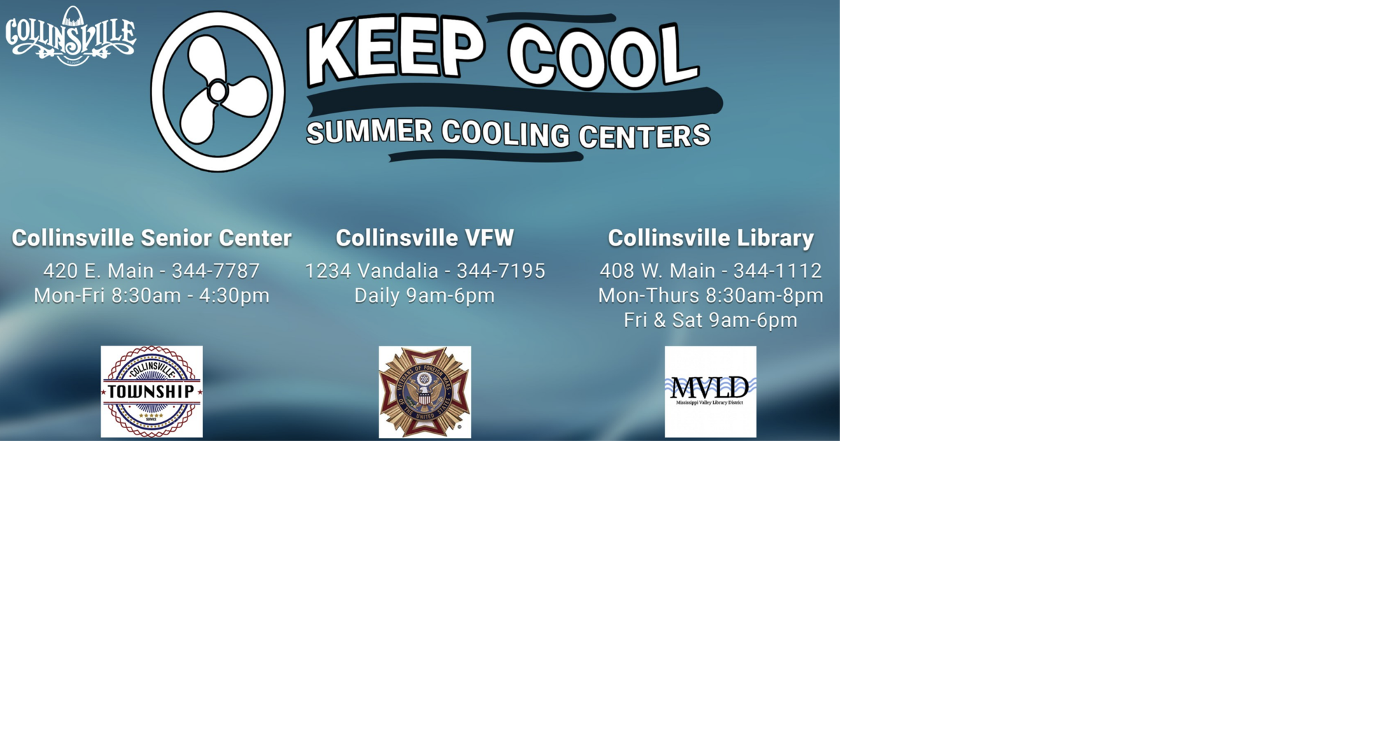 Collinsville Has Cooling Centers For Hot Summer Days | News ...