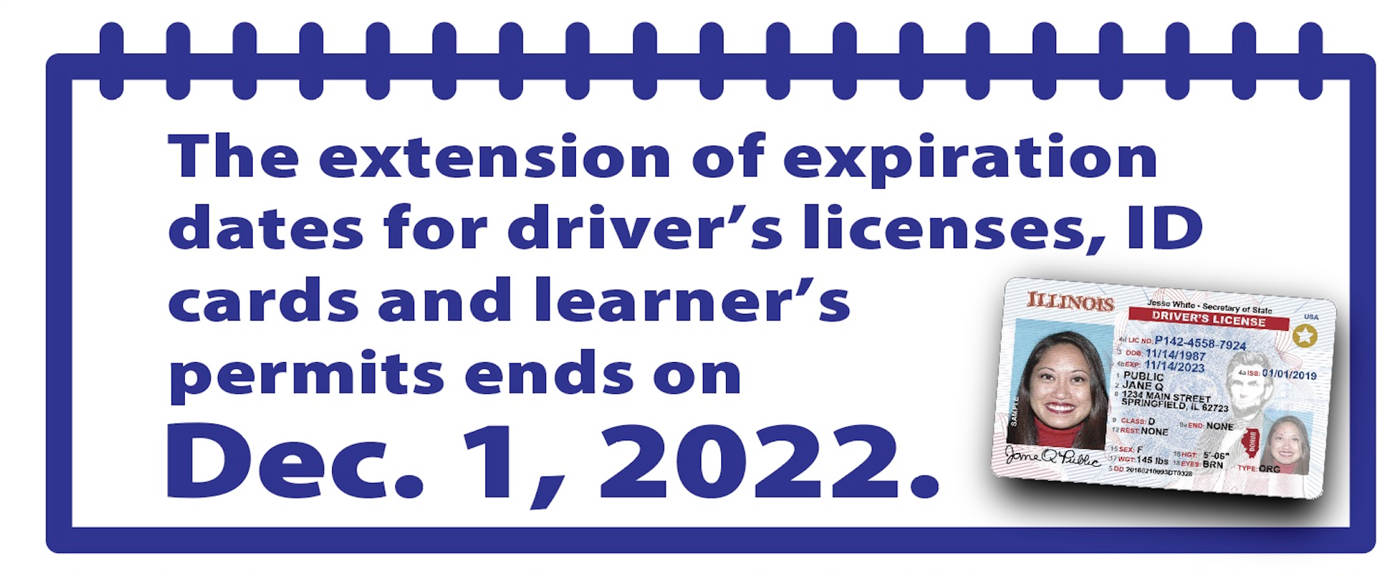 Jesse White Issues Reminder that the Driver’s License and ID Card ...