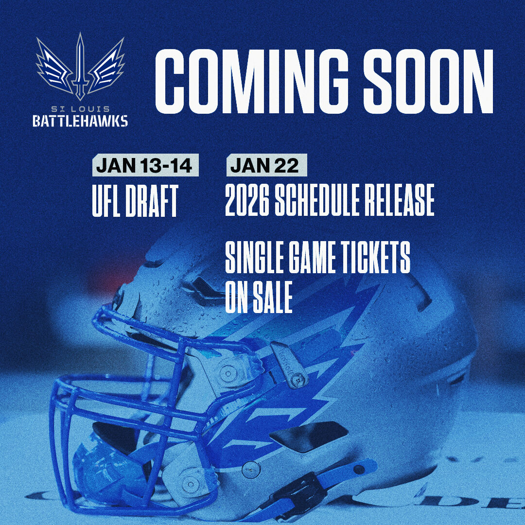 St. Louis Battlehawks to Announce 2026 Season Schedule on January 22 ...