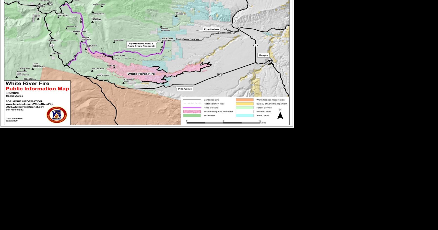 White River Fire Update – Thursday, Sept. 3 | News | columbiagorgenews.com