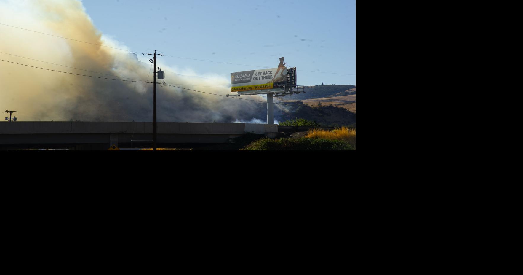A fire is burning near Eagle Caves in west The Dalles. | News ...
