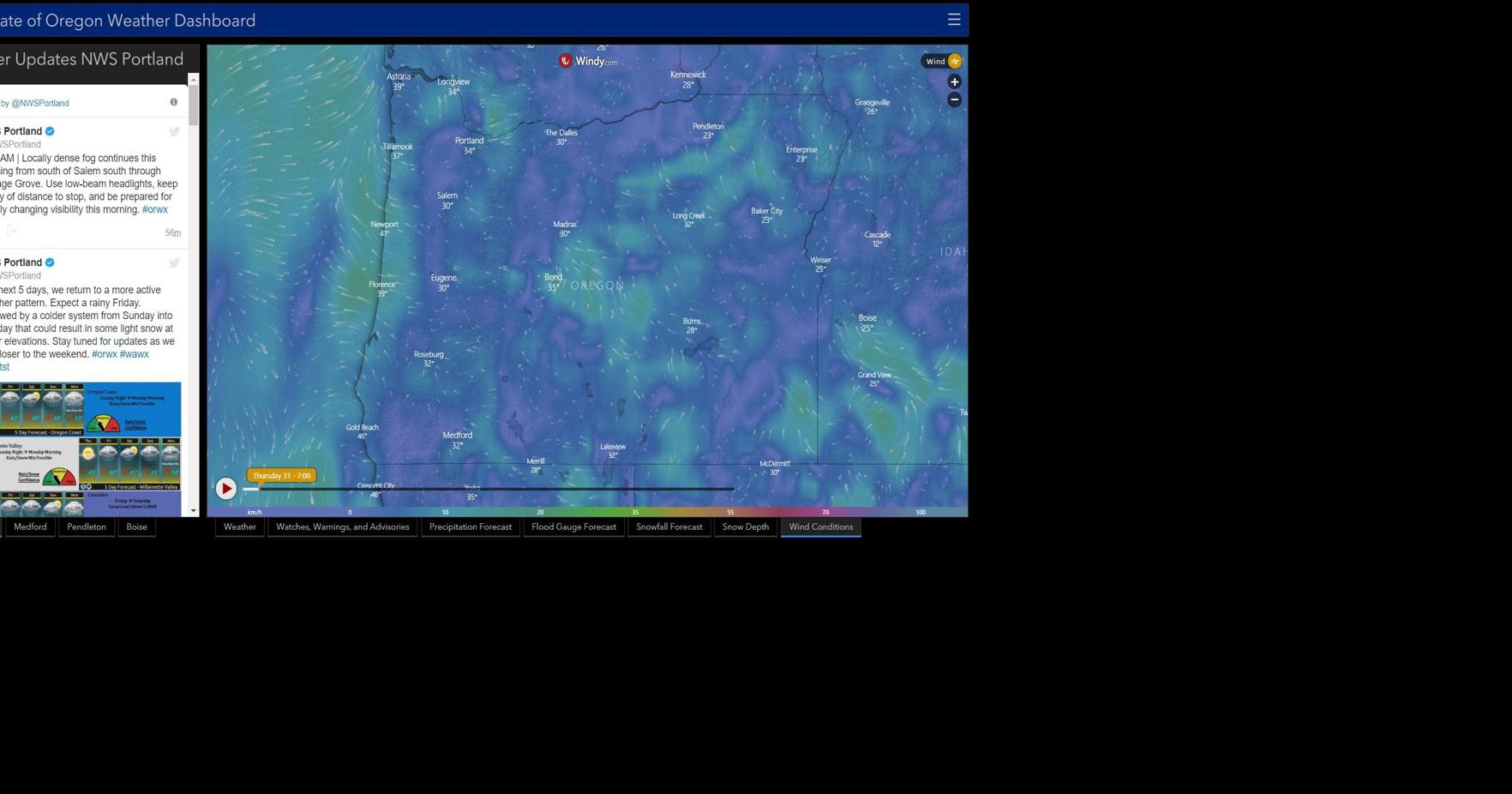 ‘Oregon Weather Dashboard’ now available | News | columbiagorgenews.com