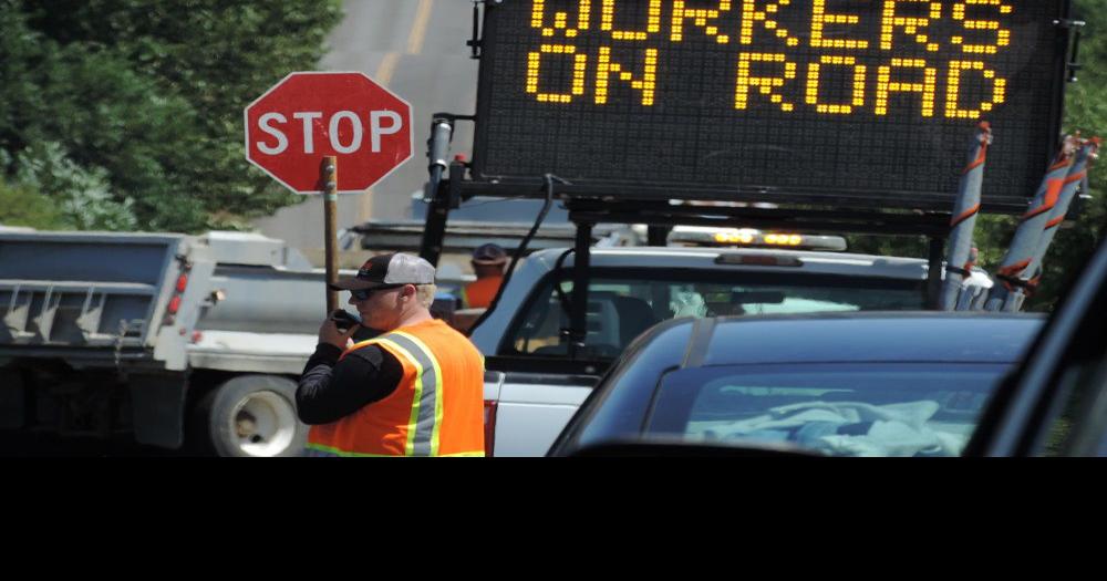 ODOT places automatic flagger devices to reduce hazards in road work ...
