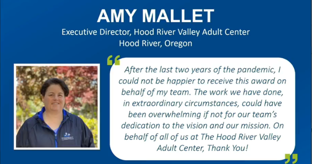 HRVAC’s Amy Mallett wins national award | Hoodriver | columbiagorgenews.com