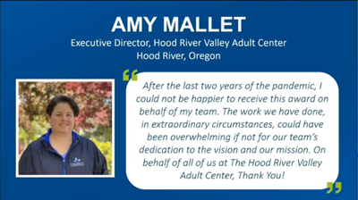 HRVAC’s Amy Mallett wins national award | Hoodriver | columbiagorgenews.com