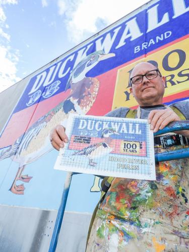 Duckwall fruit label becomes a mural in Odell | Gorge Life ...