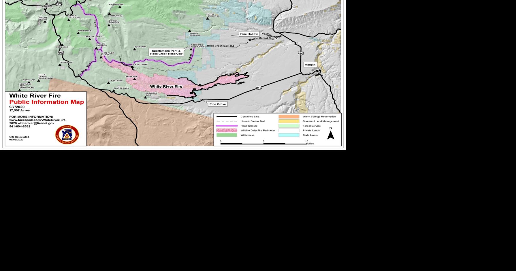 White River Fire Update – Monday, Sept. 7 | News | columbiagorgenews.com