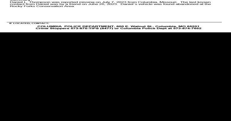 Missing, Daniel Lee Thompson | | columbiamissourian.com