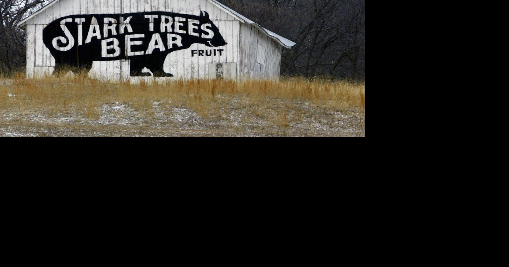 An old barn sports the logo of Starks Brothers Nursery | Photos ...