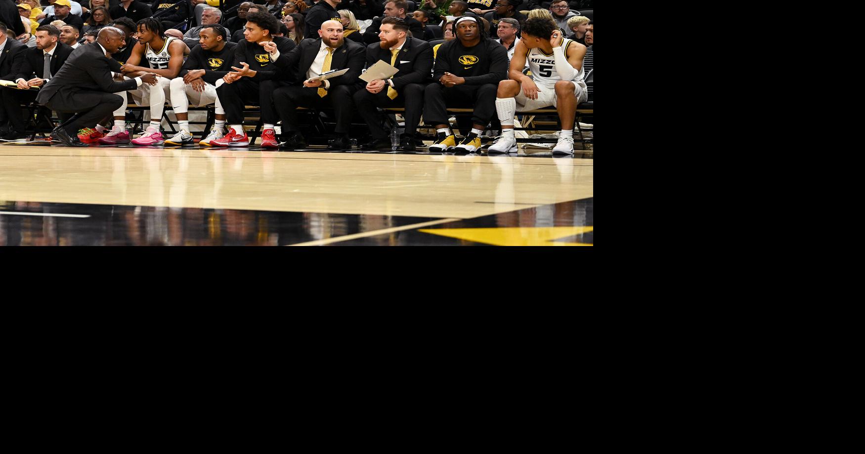 Missouri coach Dennis Gates talks to his players | Mizzou Men's ...