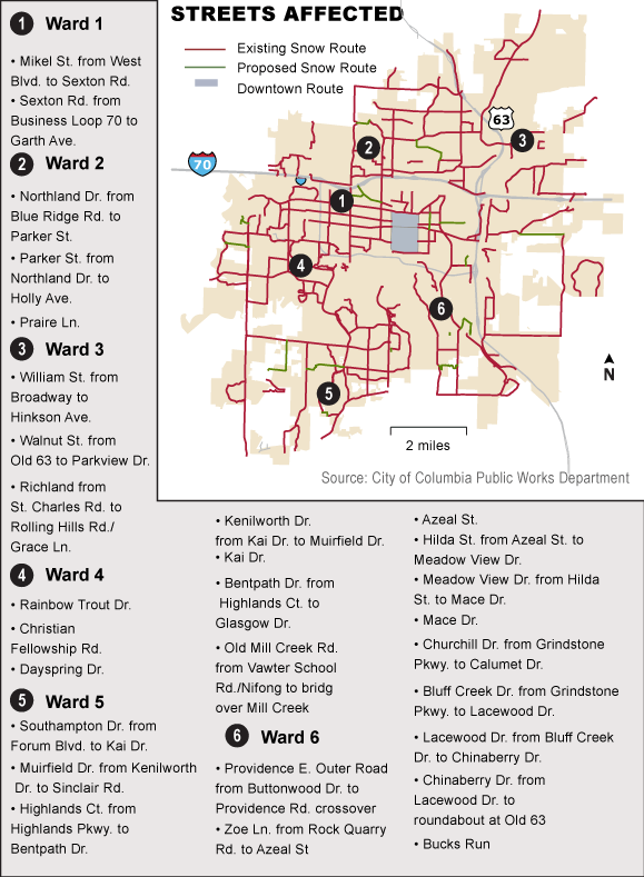 Columbia might add more roads to priority snow routes | Local ...