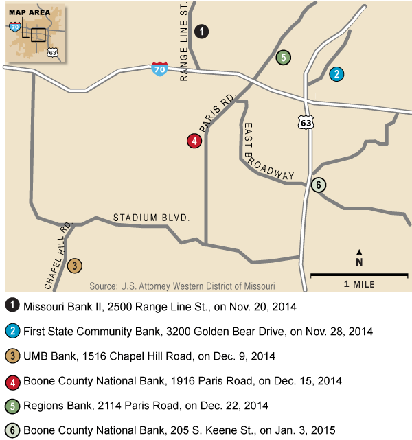 Columbia Man Who Biked Away From Bank Robberies Pleads Guilty Local